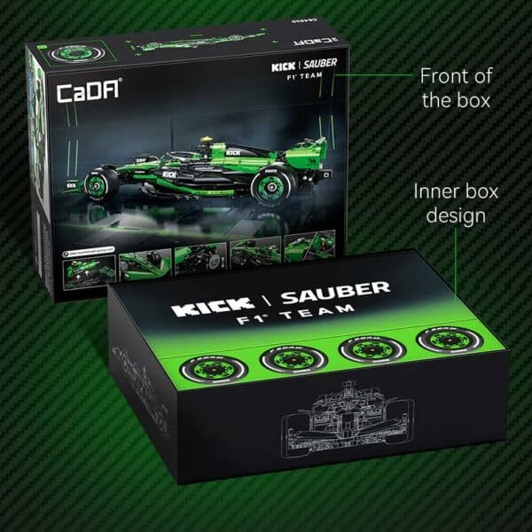 CaDA KlCK Sauber F1 Team C44 2024 1/8 (2553 Teile) - CaDA.toys