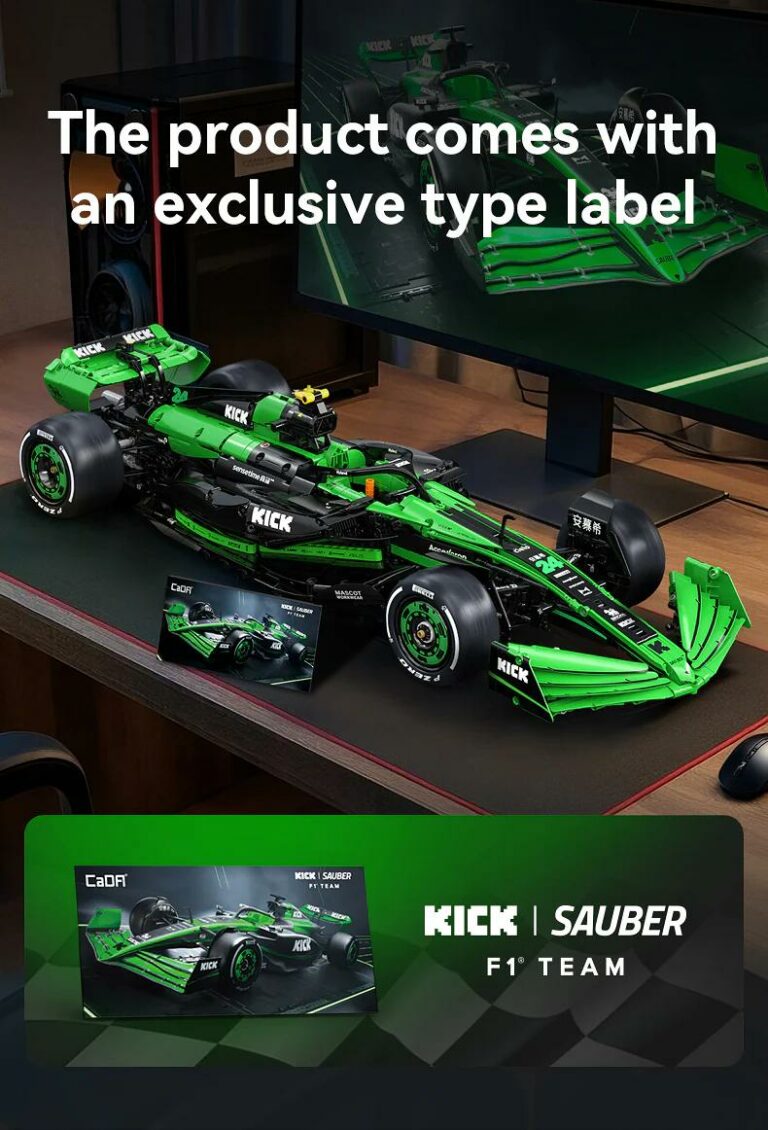CaDA KlCK Sauber F1 Team C44 2024 1/8 (2553 Teile) - CaDA.toys